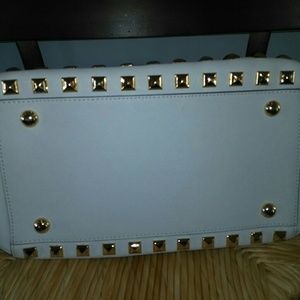 Michael Kors | Bags | Michael Kors White Studded Handbag | Poshmark